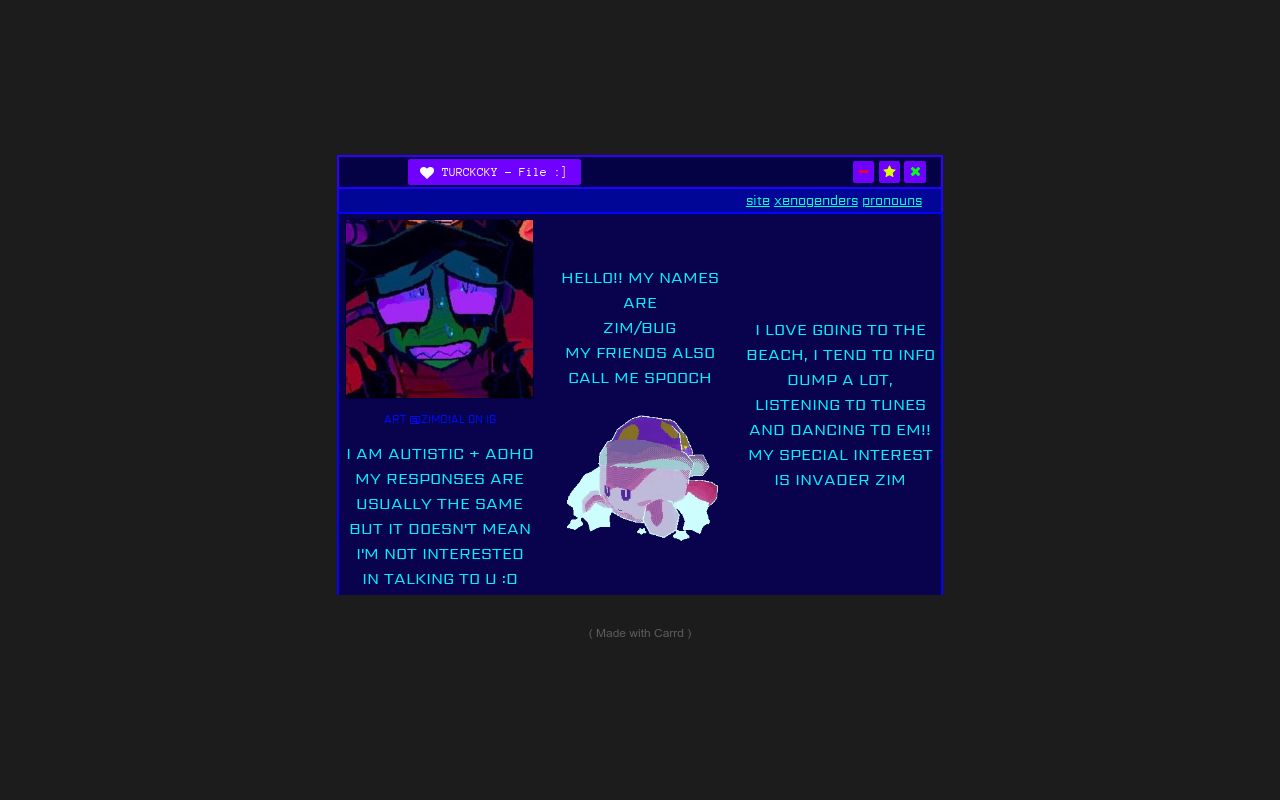 MY SCENECORE CARRD